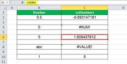 LN in Excel (Formula, Graph, Examples) | How to Use LN Function?