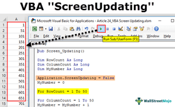 VBA Screen Updating | Speeding Up the Code Running Process