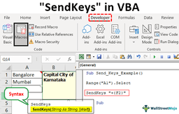 VBA SendKeys | Examples to use Excel VBA SendKeys Method